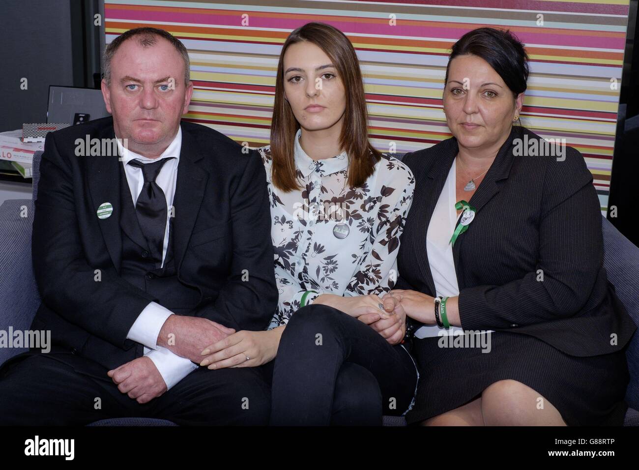 Left and michelle cartwright mother joshua williams hi-res stock ...