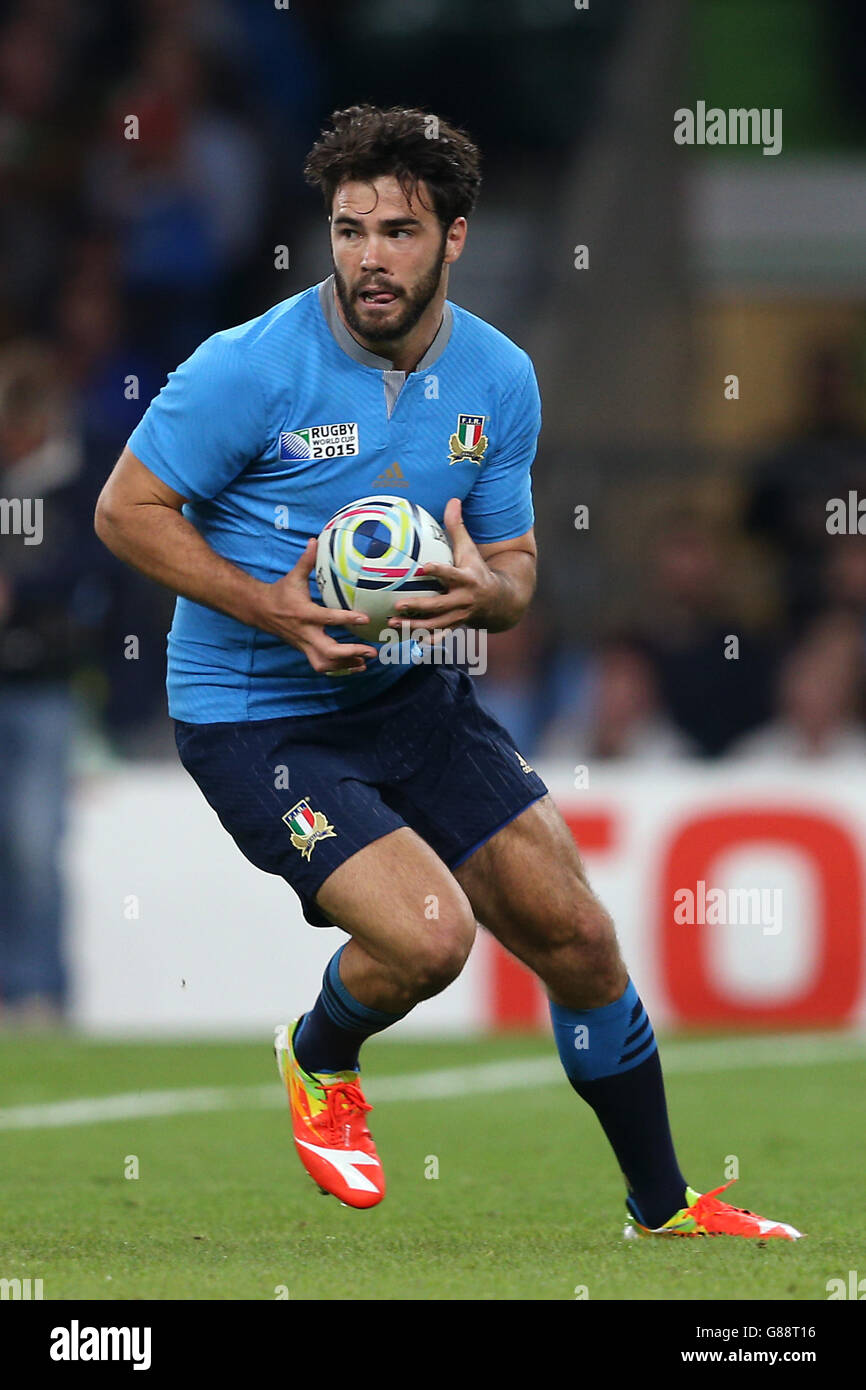 Italy's Luke McLean during the Rugby World Cup match at Twickenham ...
