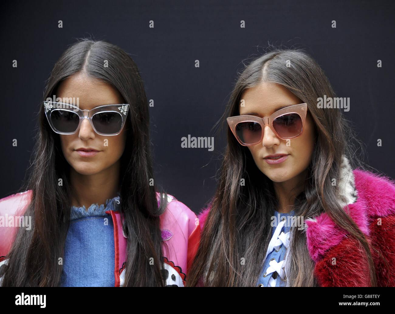 Fashionistas at the BFC show space, Brewer Street Car Park, during ...