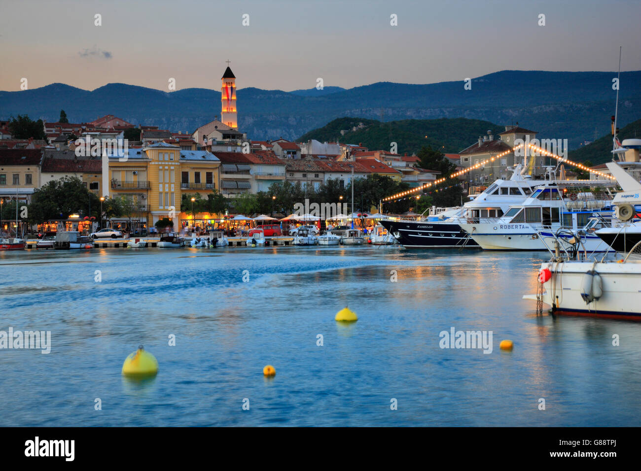 Crikvenica town in Croatia Stock Photo - Alamy