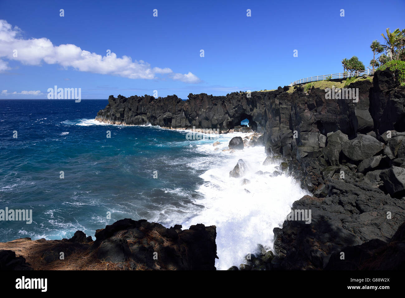 cliffs at Cap Mechant, La Reunion, France Stock Photo - Alamy