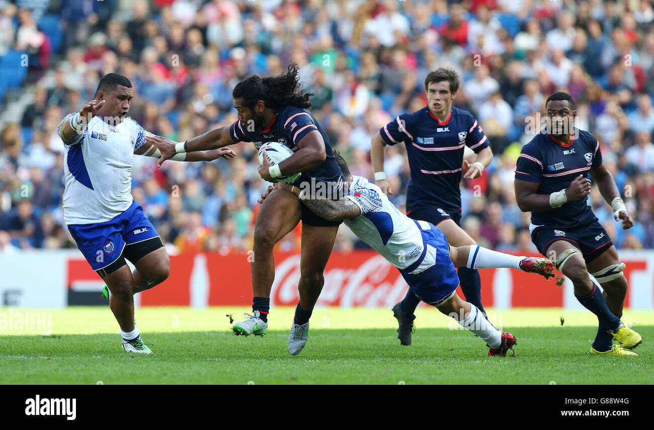 Rugby Union - Rugby World Cup 2015 - Pool B - Samoa v USA - Brighton ...