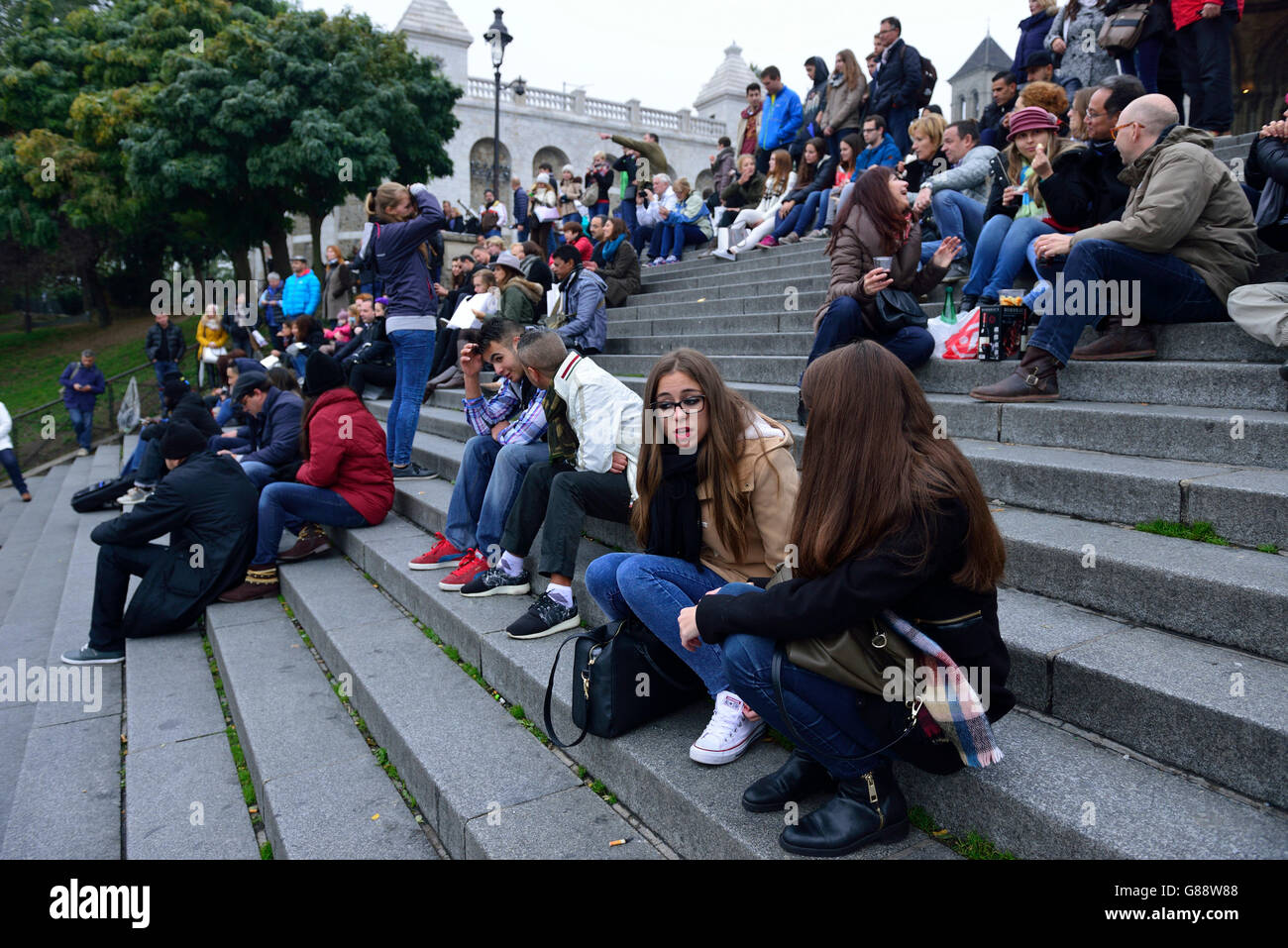 Stairs at Sacre Coeur, Montmartre, Paris, France Stock Photo - Alamy