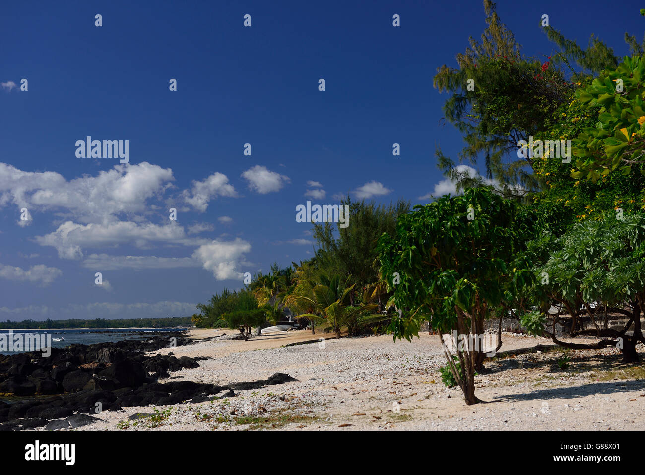 Beach at Tamarin, Mauritius Stock Photo - Alamy