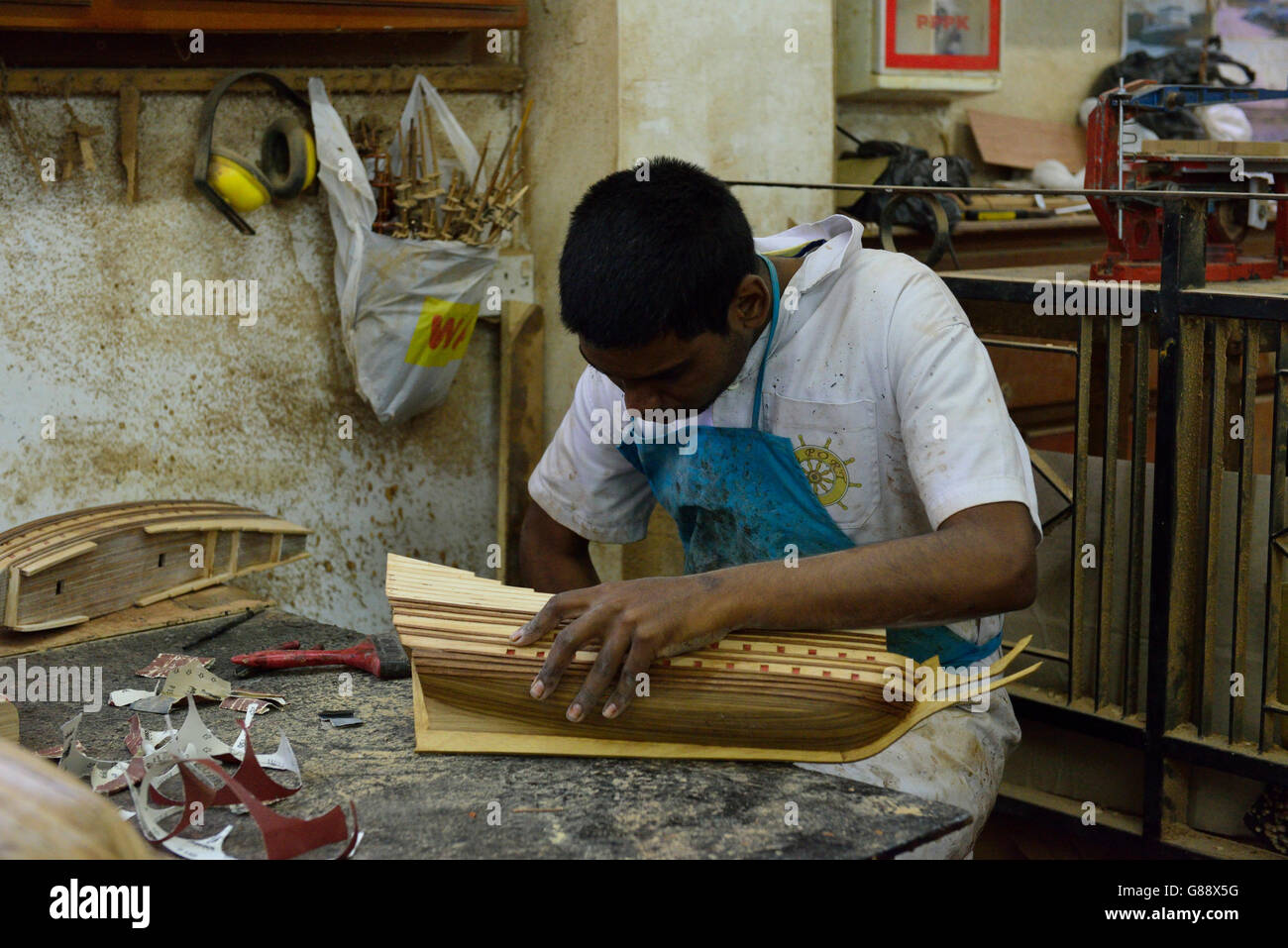 ship model factory, Floreal, Mauritius Stock Photo - Alamy