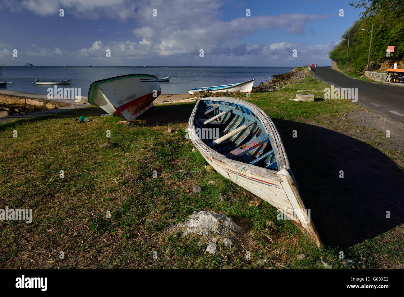 Boats, Port Mathurin, Rodrigues Stock Photo - Alamy