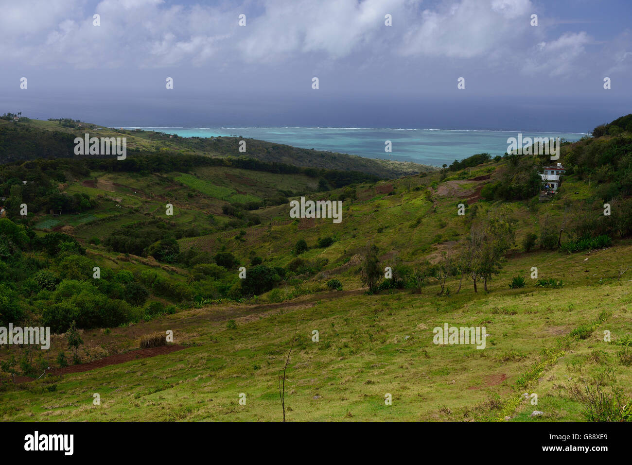 At Mont Lubin, Rodrigues Stock Photo - Alamy