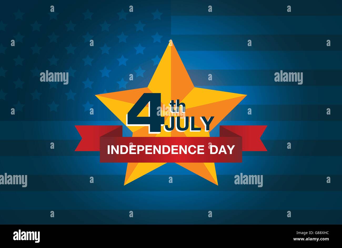 Logo 4 July independence day Stock Vector Image & Art - Alamy