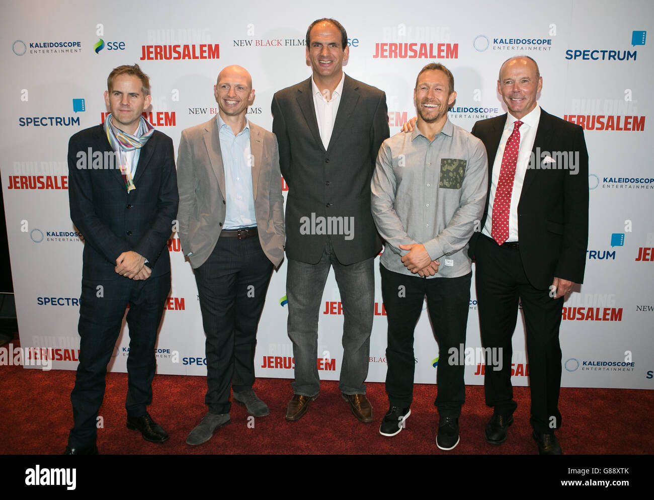 (Left - right) James Erskine, Matt Dawson, Martin Johnson, Jonny ...