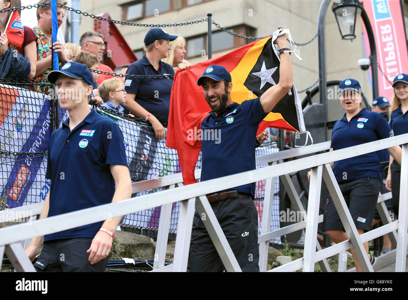 Mission Performance crew members during day nine of the Clipper Round ...