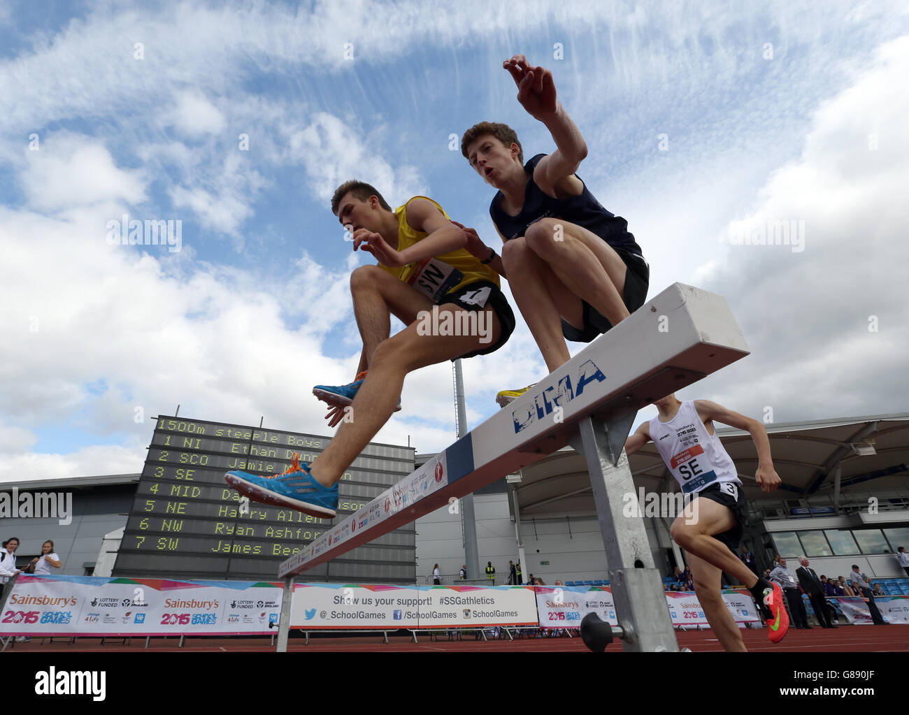 England South West's James Beek and England North East's Harry Allan ...