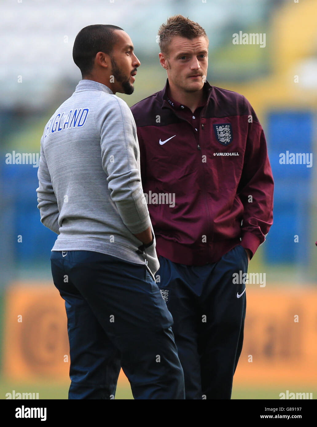 Jamie vardy stadium visit san marino stadium hi-res stock photography ...