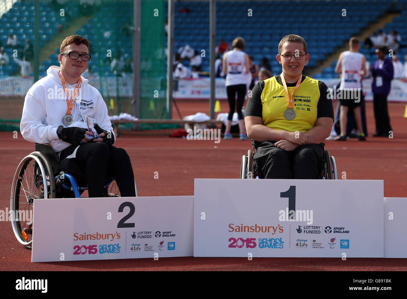 (l-r) England South East's George Barnard and England South West's ...