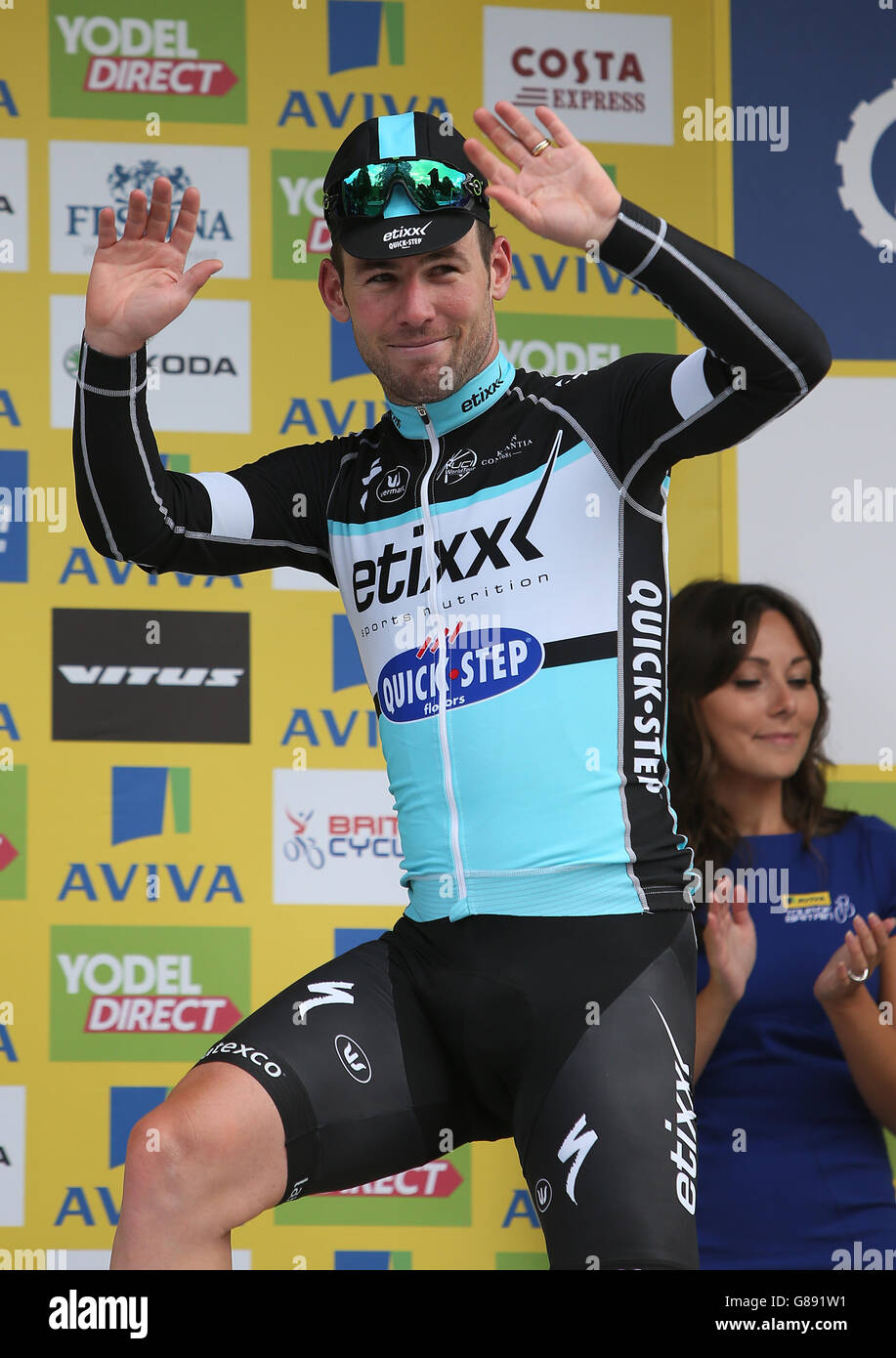 Cycling - Tour of Britain - Stage One - Anglesey to Wrexham Stock Photo ...