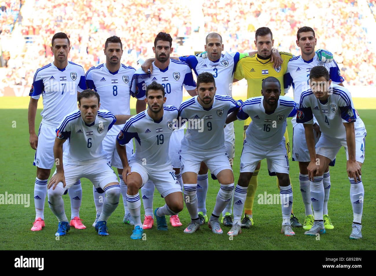 Israel team group (top row left to right) Eran Zahavi, Baram Kayal ...