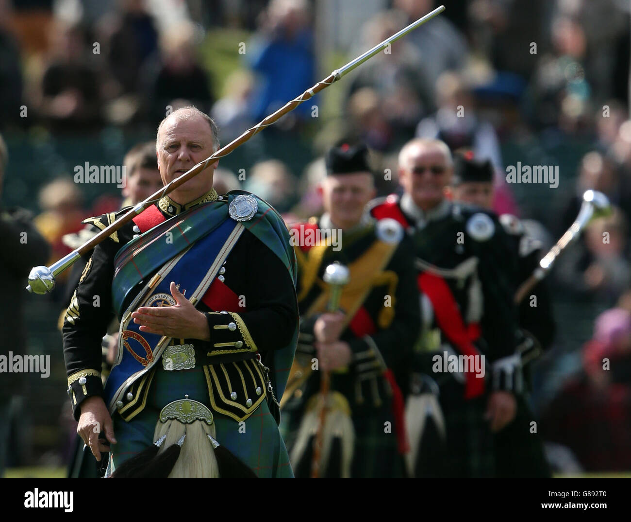 Pipe braemar royal highland gathering in braemar attended queen hi-res ...