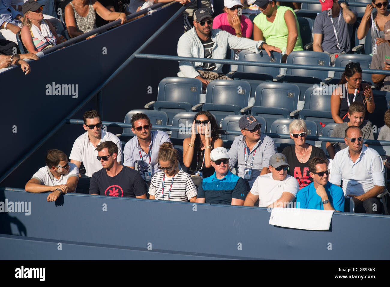 Frank Lampard, Christine Bleakley and Kim Murray watch on from the ...
