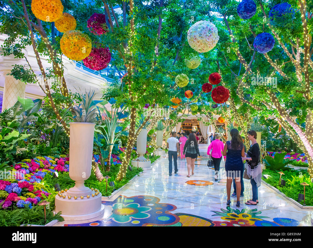 The interior of Wynn Hotel and casino in Las Vegas Stock Photo - Alamy