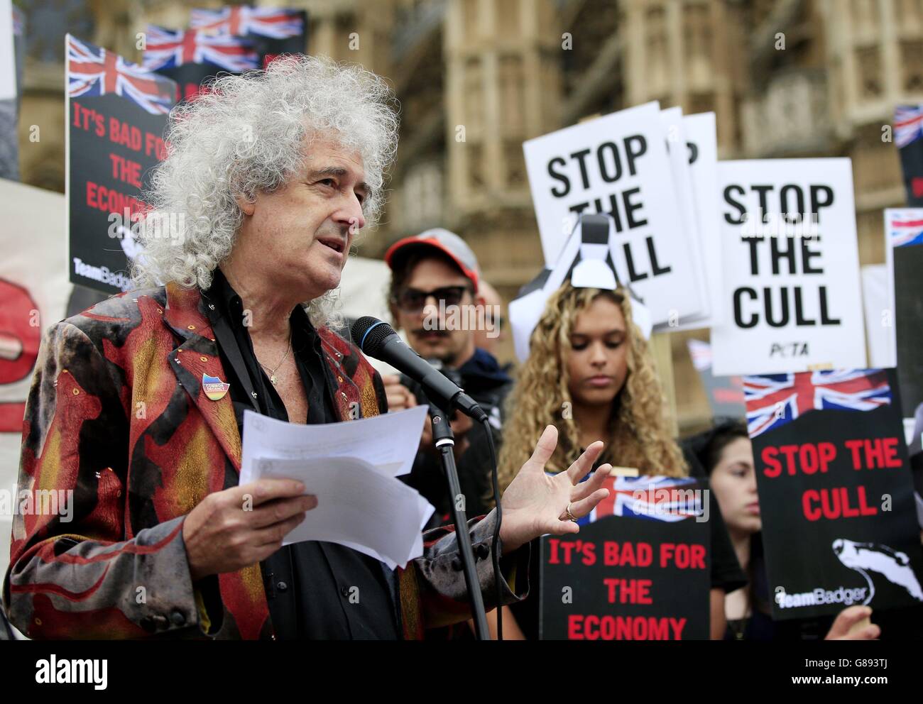 Badger cull protest Stock Photo - Alamy
