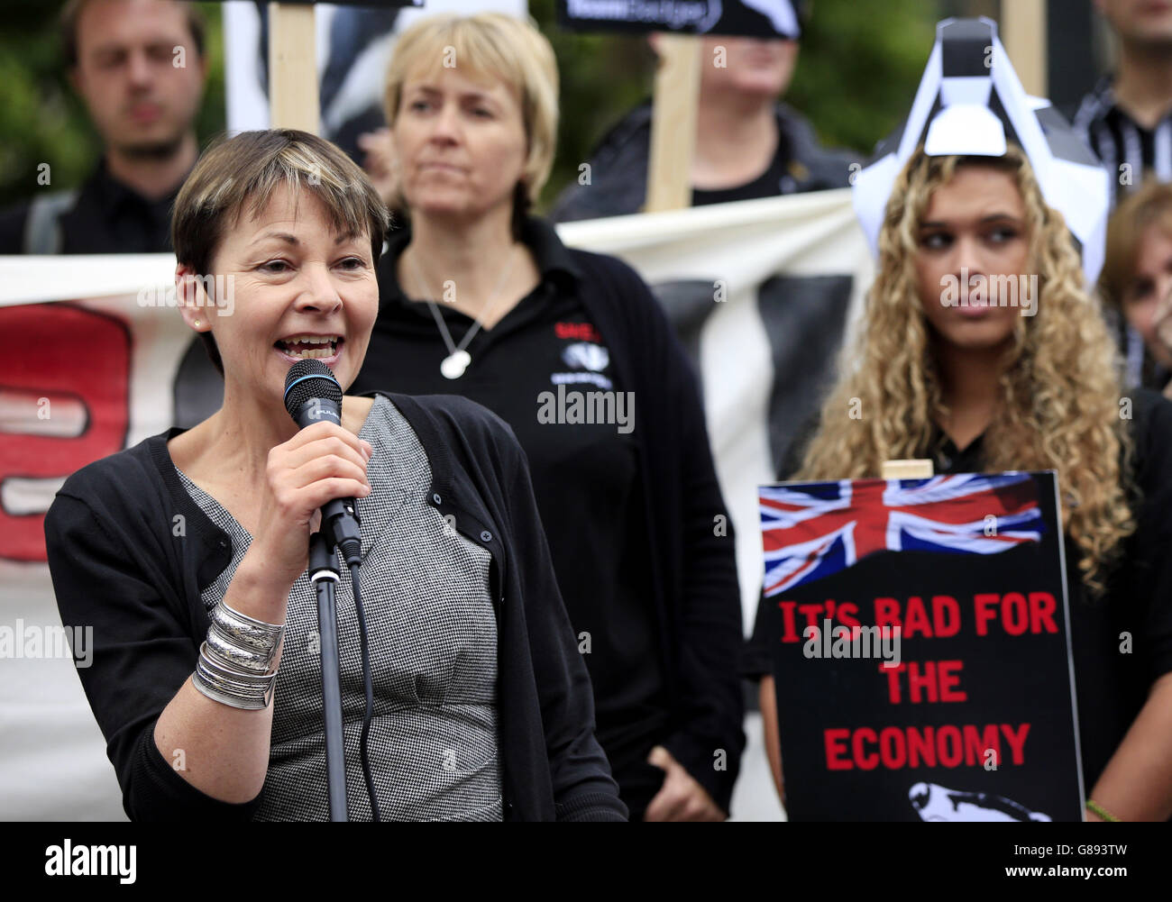 Badger cull protest Stock Photo - Alamy