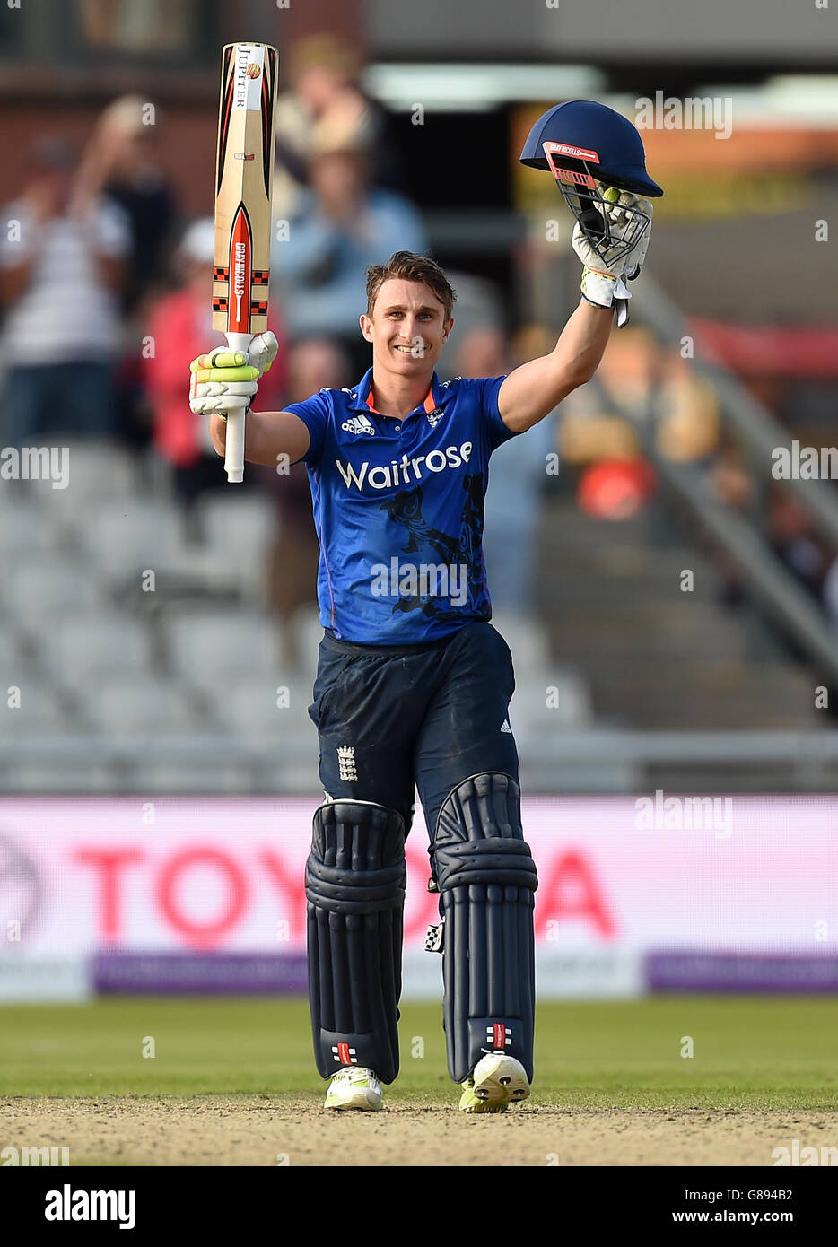 Englsnd's James Taylor celebrates making his century against Australia ...