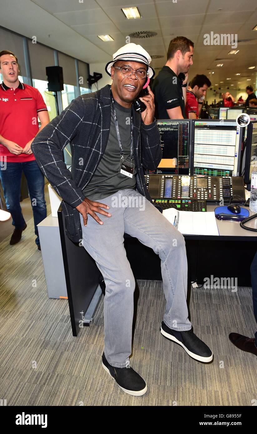 BGC Charity Day - London. Samuel L. Jackson takes part in the BGC ...