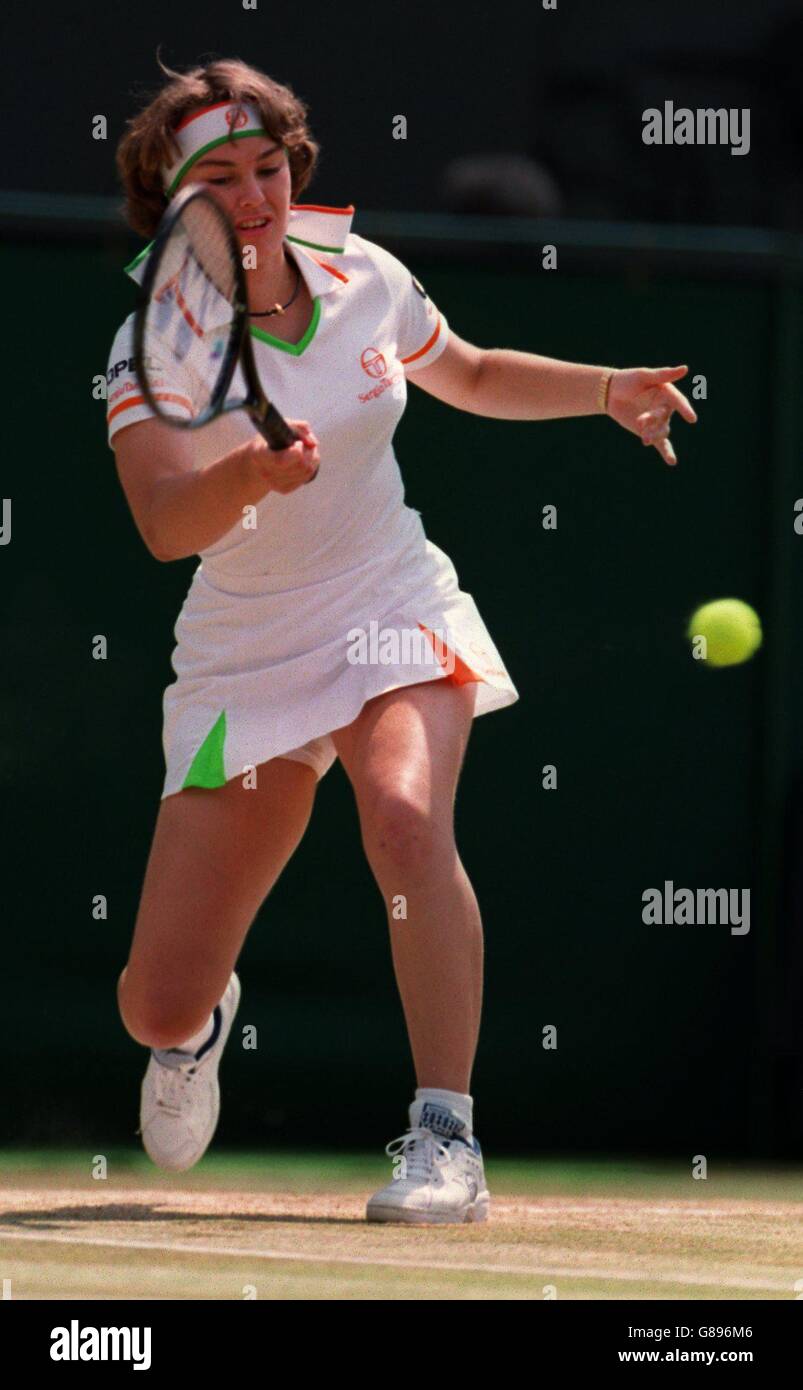 Wimbledon. Martina Hingis Stock Photo - Alamy