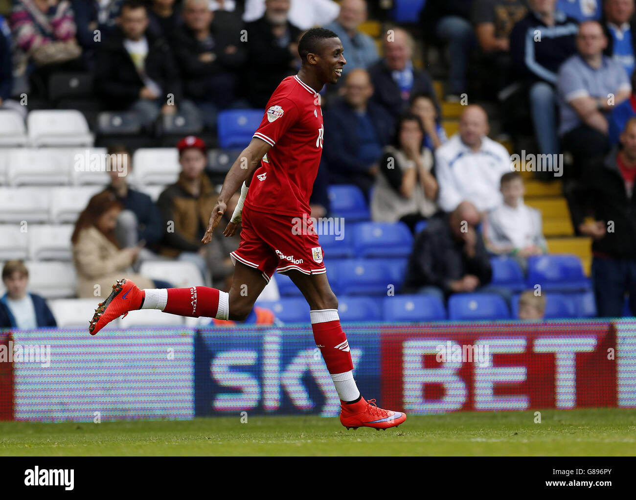 Bristol City's Jonathan Kodjia celebrates after scoring his side's ...