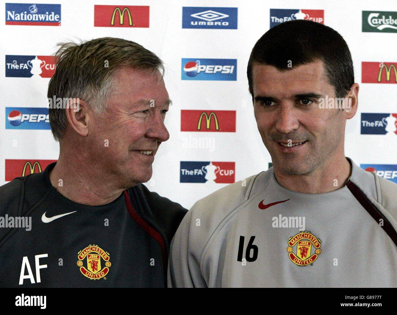 Soccer - Manchester United Press Conference - Old Trafford Stock Photo ...