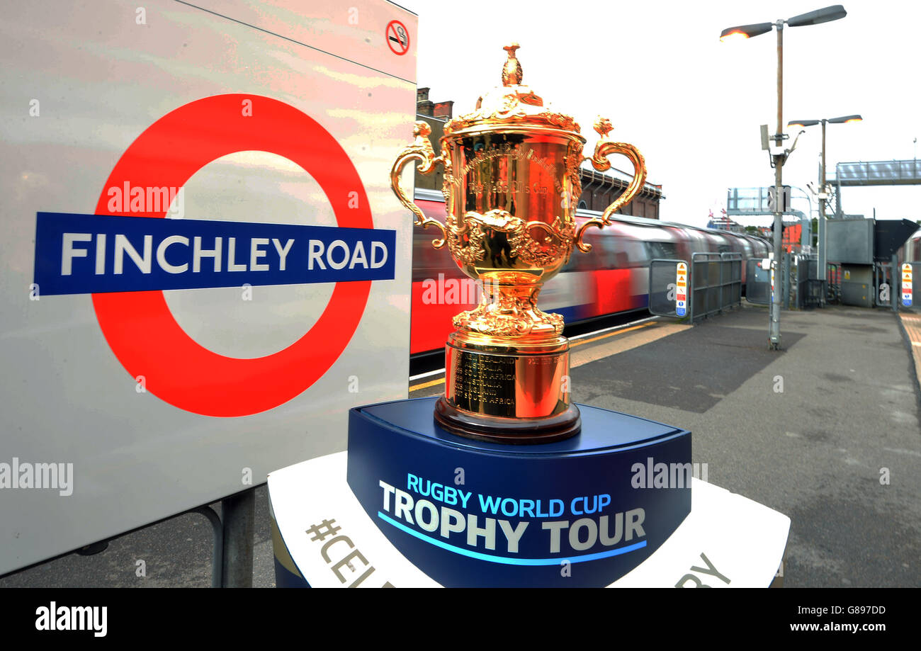 The Webb Ellis Cup during a trip on Transport for London's London ...