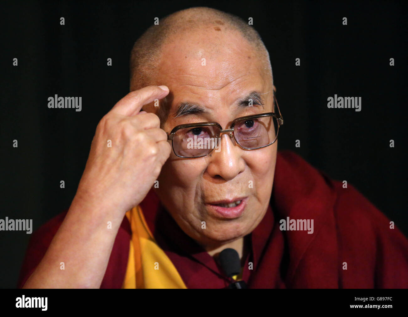 Dalai Lama visit to the UK Stock Photo - Alamy