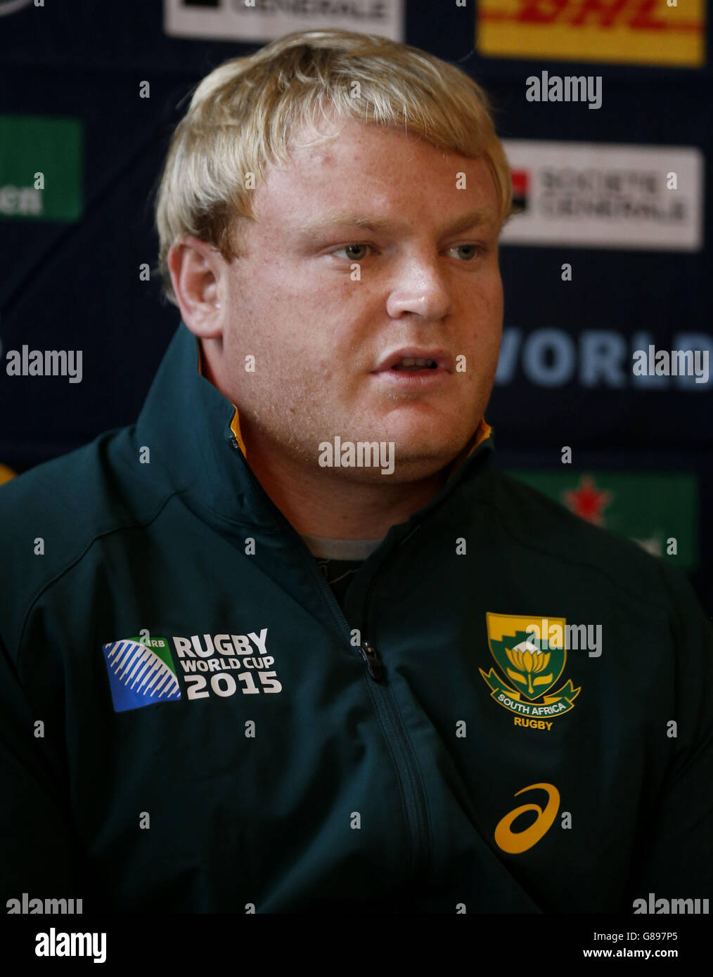 South Africa's Adriaan Strauss during a press conference at The Grand ...