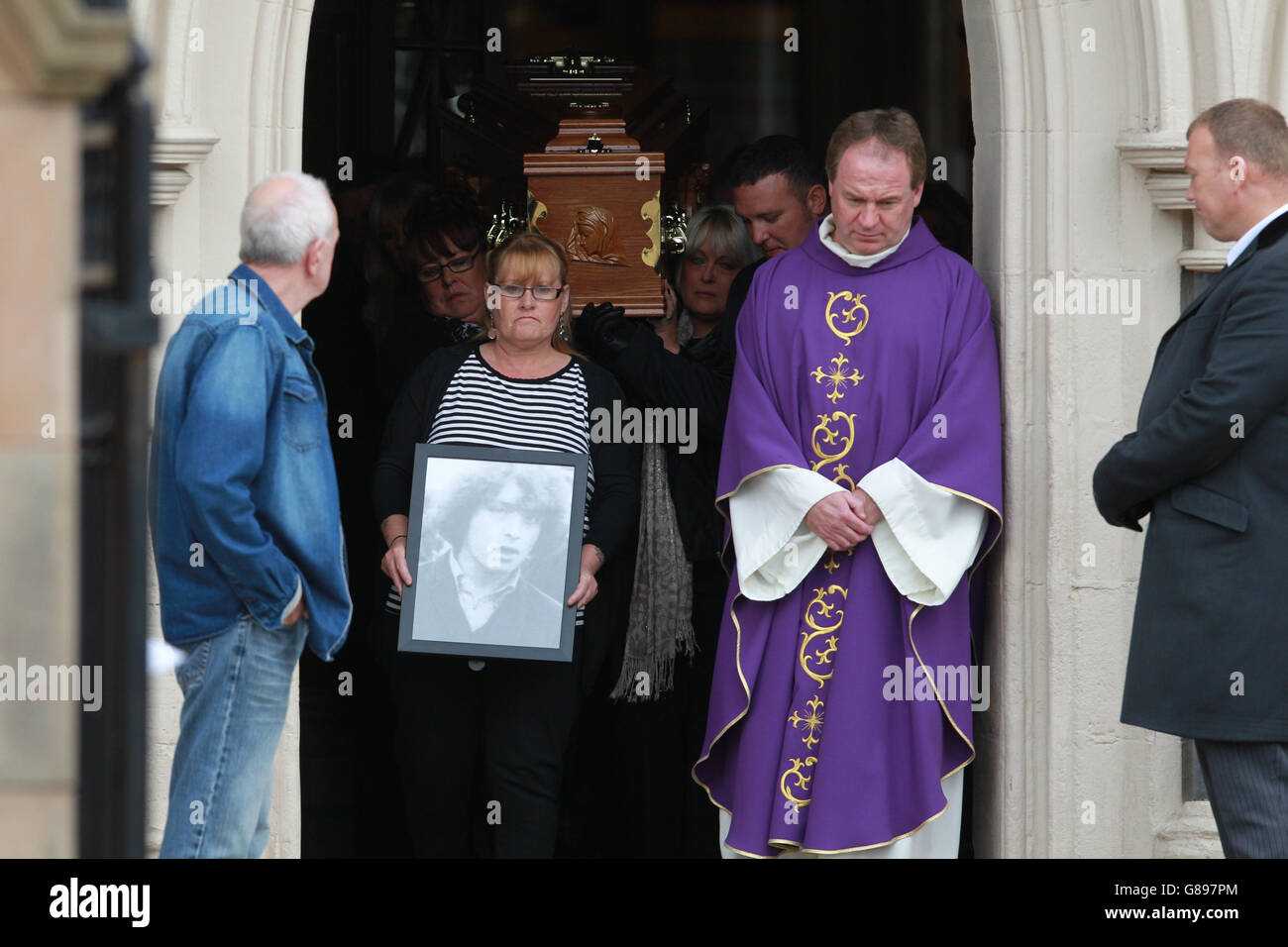 Kevin McKee funeral Stock Photo - Alamy