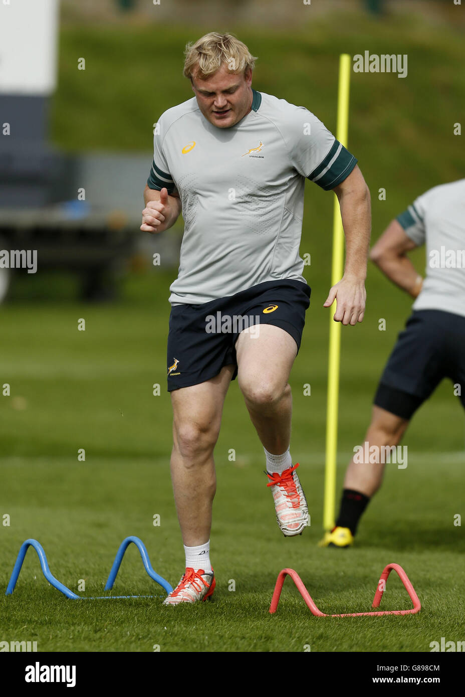 South Africa's Adriaan Strauss during a training session at Eastbourne ...