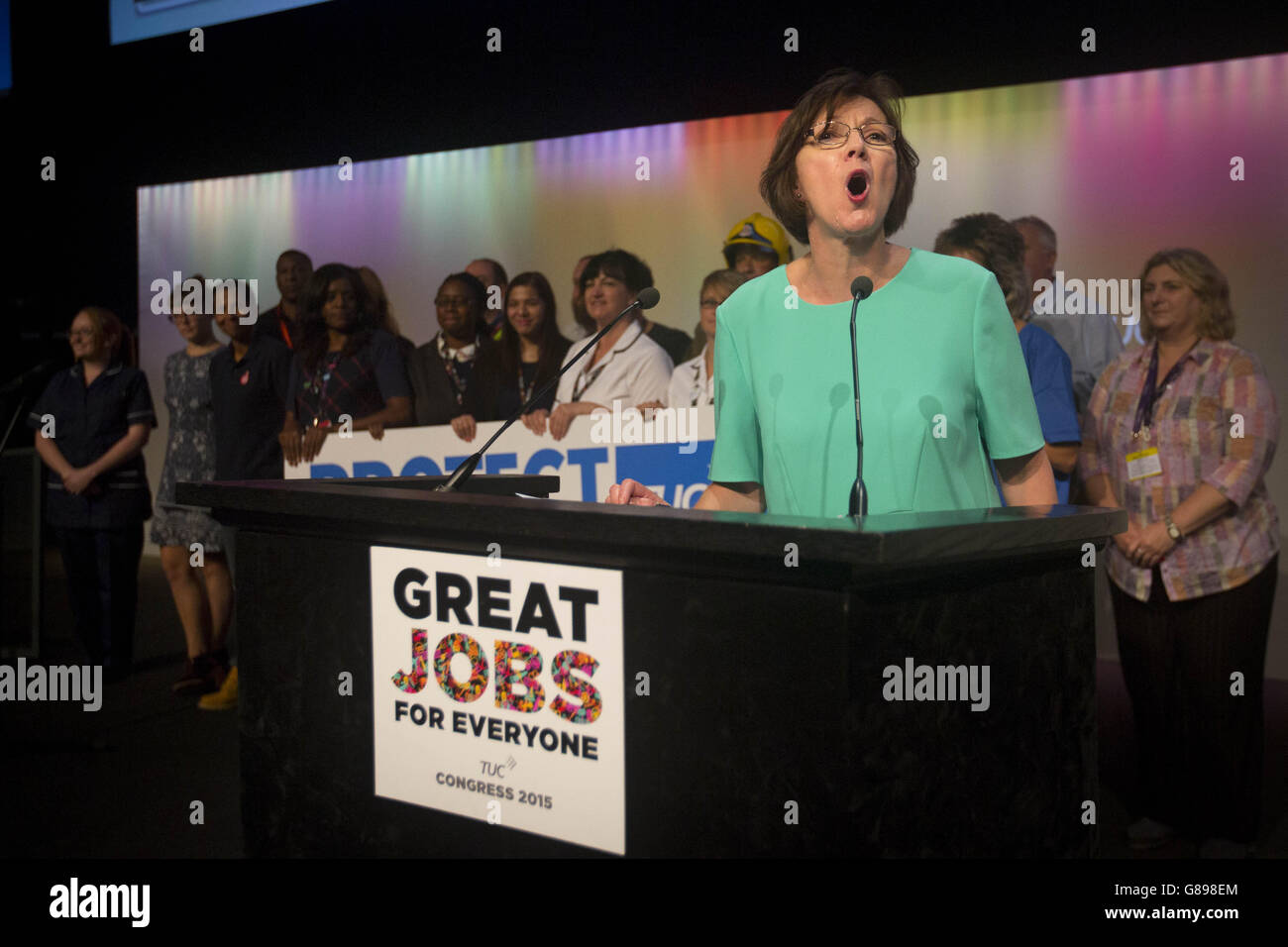 TUC General Secretary Frances O'Grady speaks at the TUC Congress at the ...