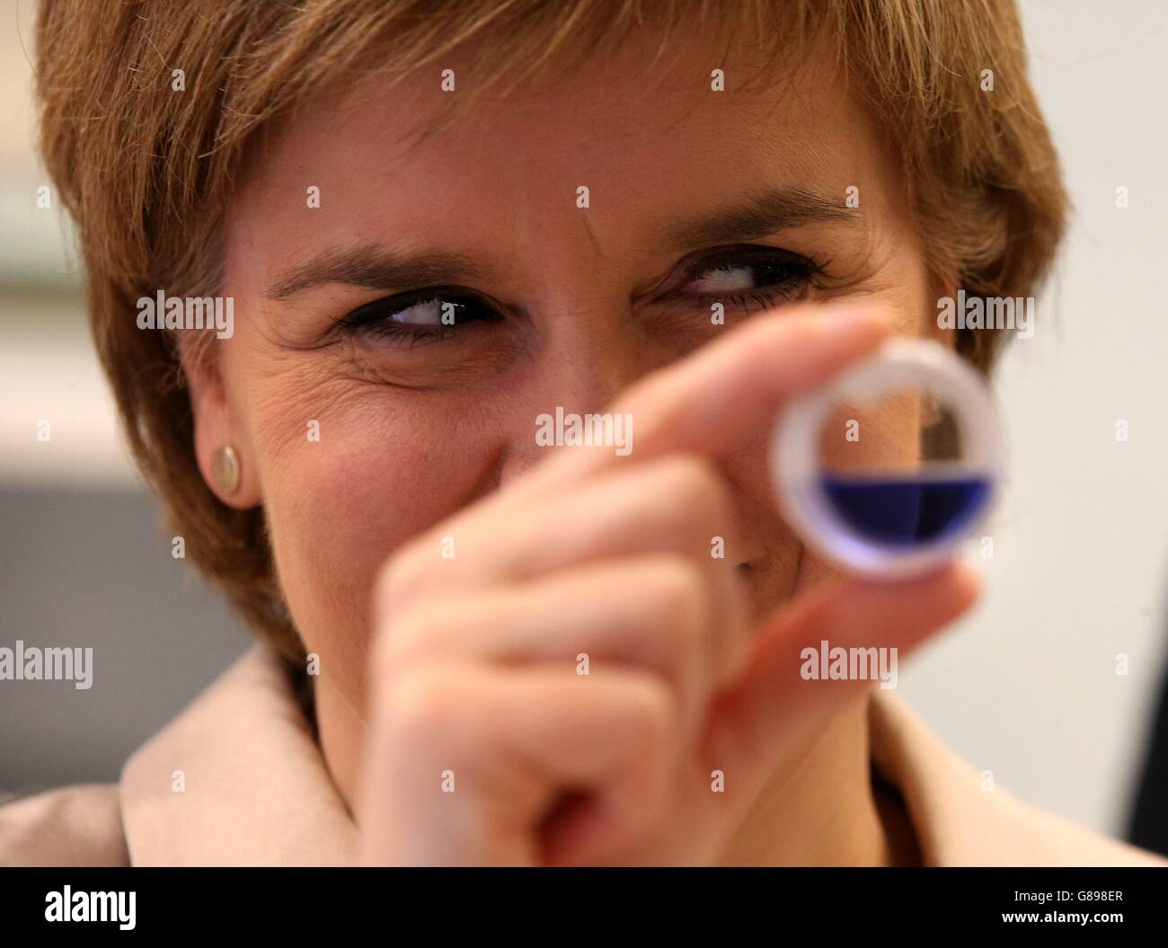 First minister nicola sturgeon looks hi-res stock photography and ...
