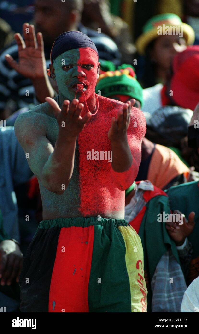 Soccer - World Cup Qualifier - South Africa v Zambia. Zambia fans Stock ...