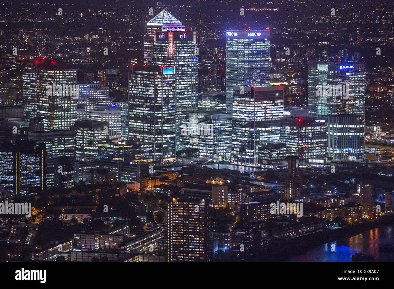 Aerial City Views - London Stock Photo - Alamy