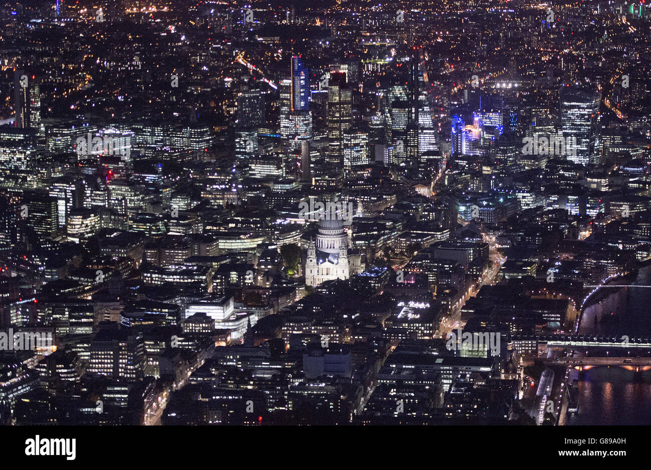 London cbd aerial hi-res stock photography and images - Alamy