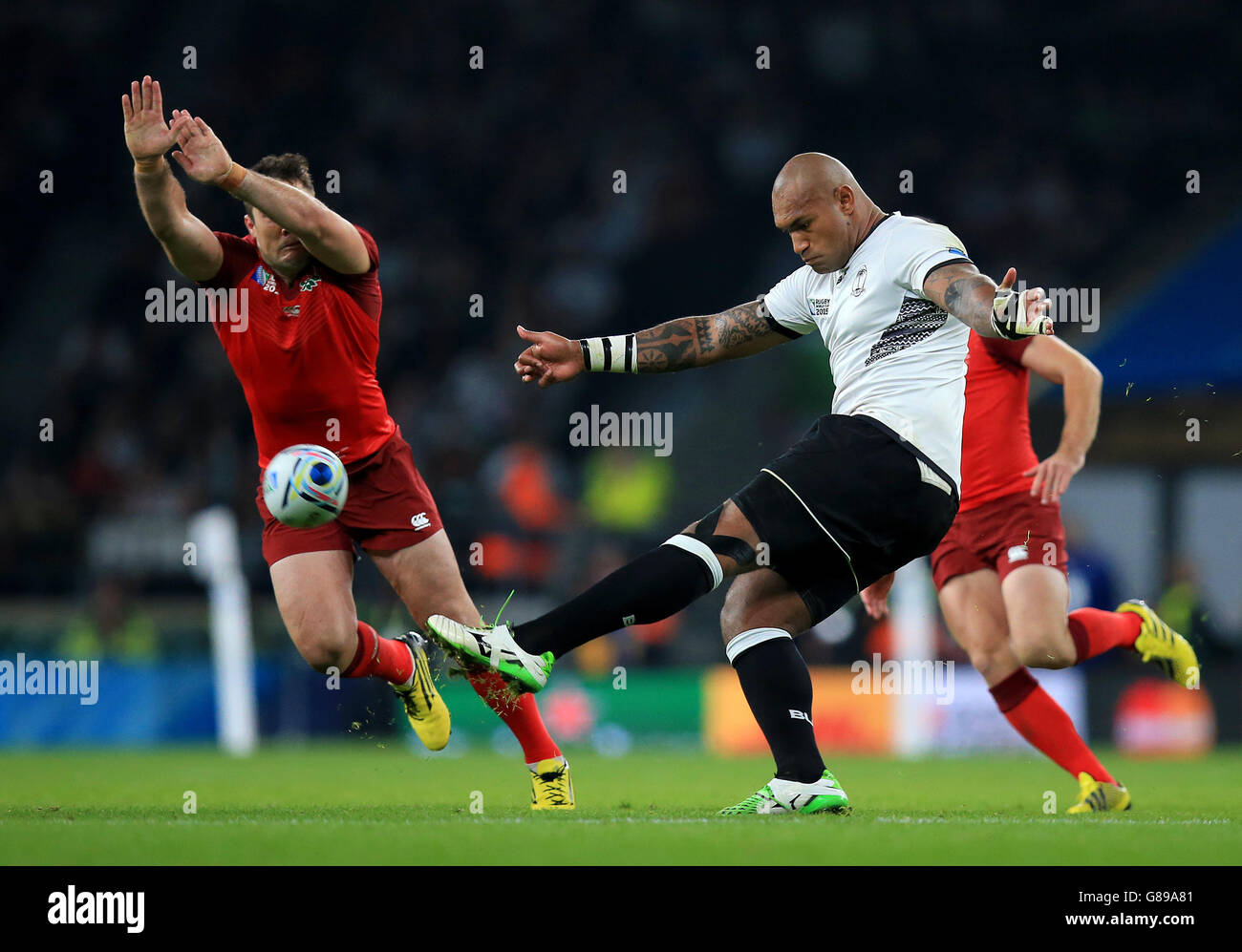 Fijis nemani nadolo during the world cup match at stadium hi-res stock ...