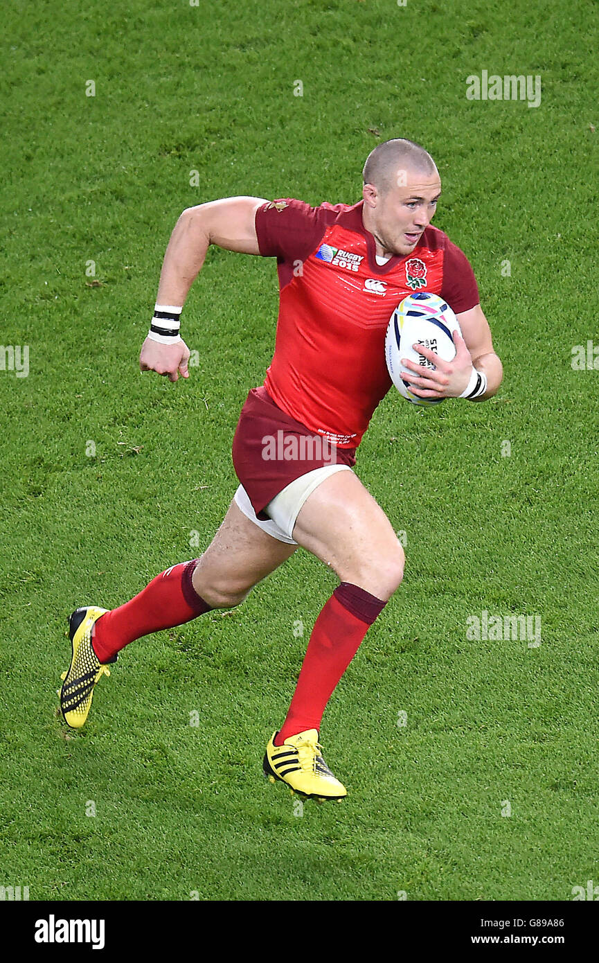 Englands mike brown rugby world cup match twickenham stadium hi-res ...