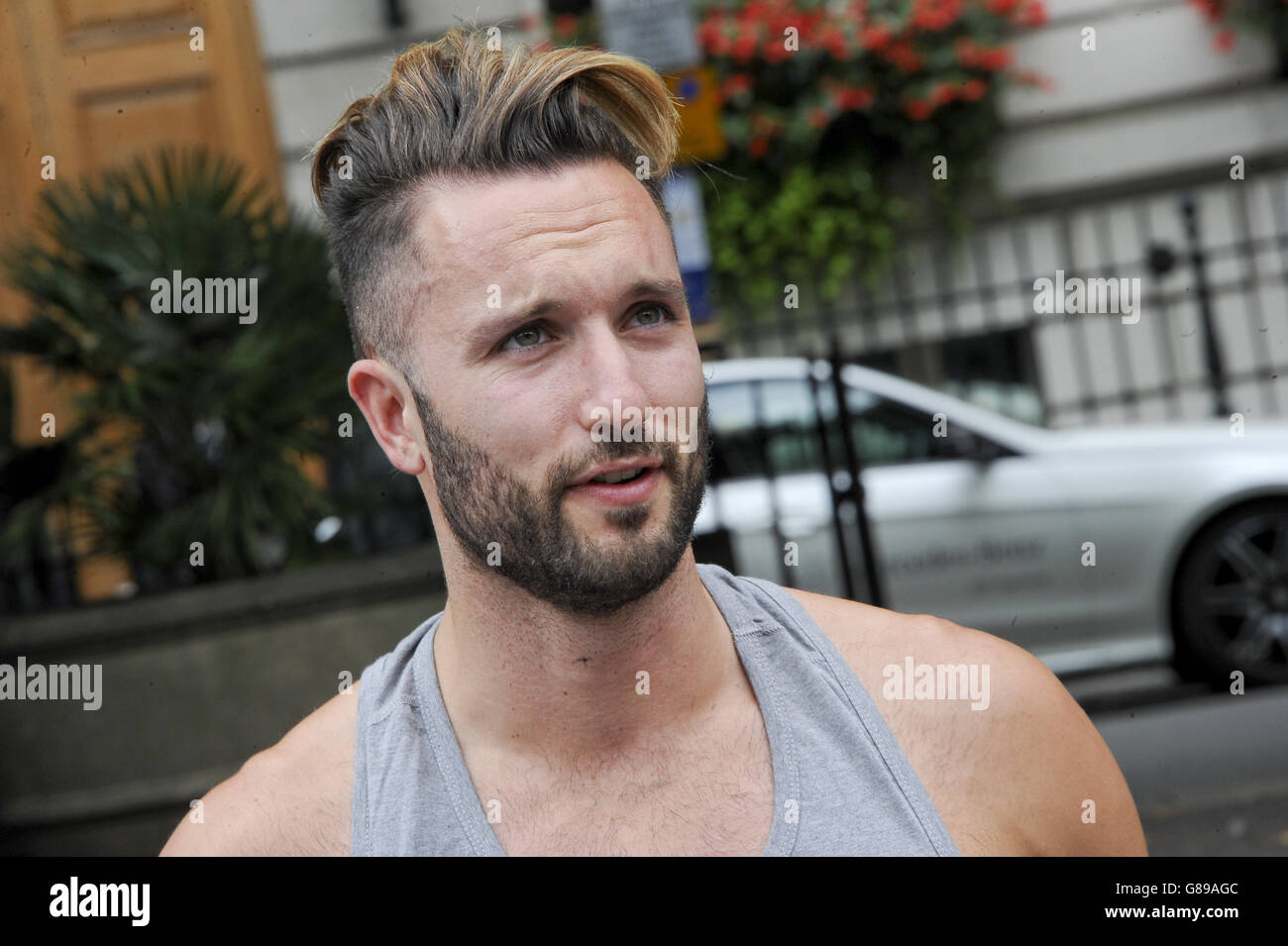 Marc Hatvani of We Are Star Seeds performs yoga formations displaying ...