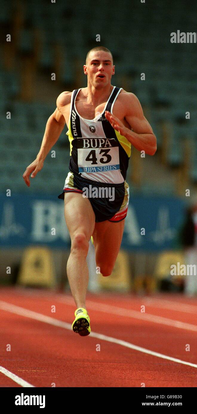 British Athletics Championships. Ian Mackie, Men's 100m heats Stock ...