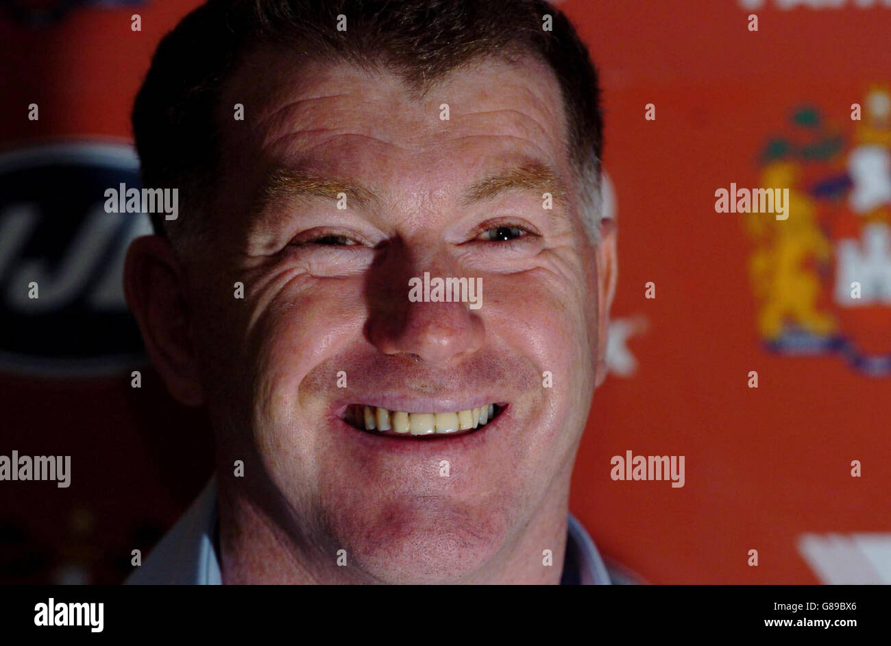 Rugby league wigan warriors press conference jjb stadium hi-res stock ...