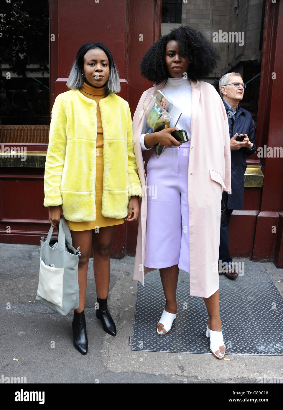 Fashionistas arrive at the BFC Show Space, Brewer Street Car Park ...
