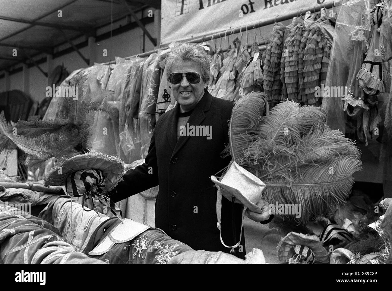 Billy Smart with eqipment from his circus which is due to go under the ...