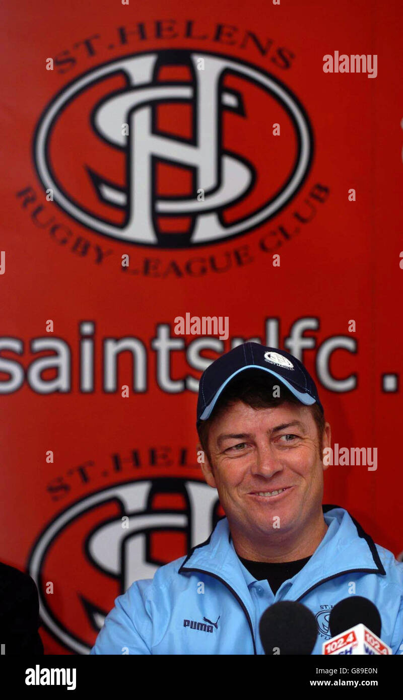 Rugby League - St Helens Press Conference - Knowsley Road. St Helens ...