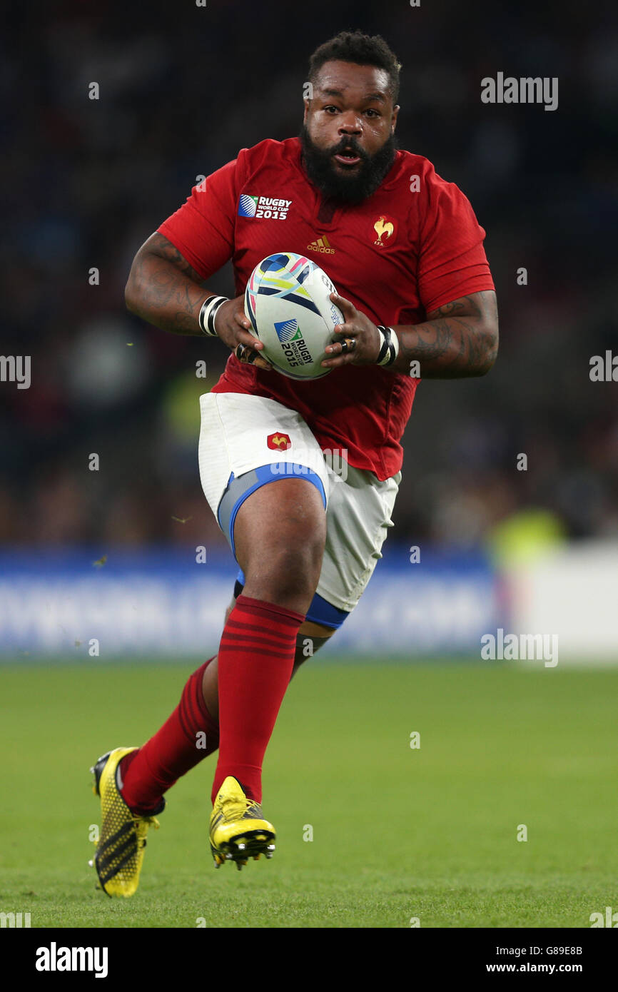 France's Mathieu Bastareaud during the Rugby World Cup match at ...