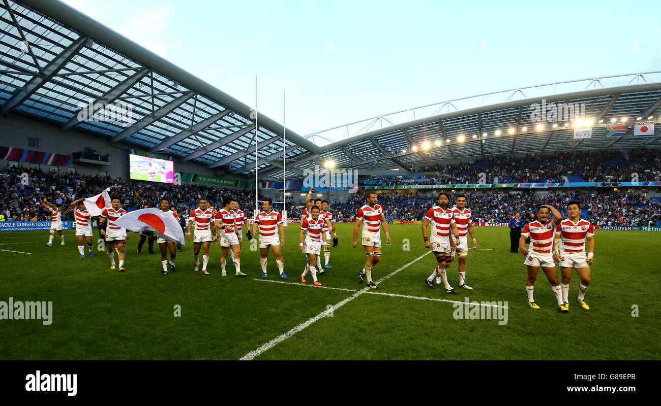Japan v south africa rugby 2015 hi-res stock photography and images - Alamy
