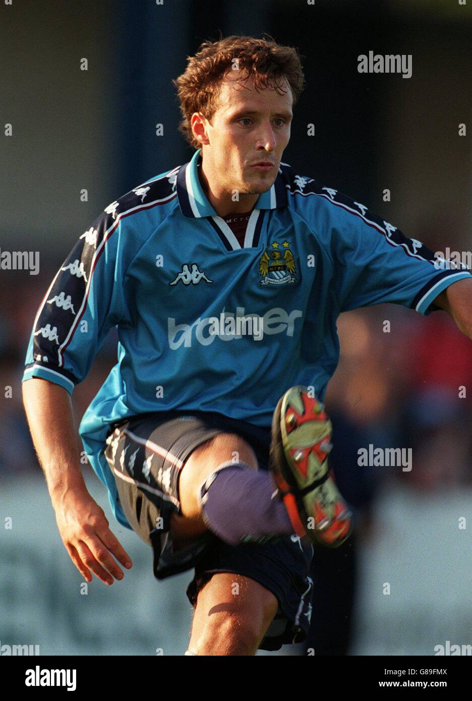 Soccer Friendly - Macclesfield Town v Manchester City. Nicky Summerbee ...